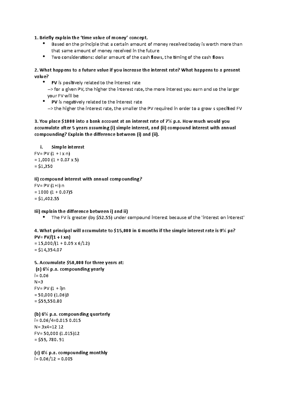Tutorial 2 finance homework - 025300 - Studocu