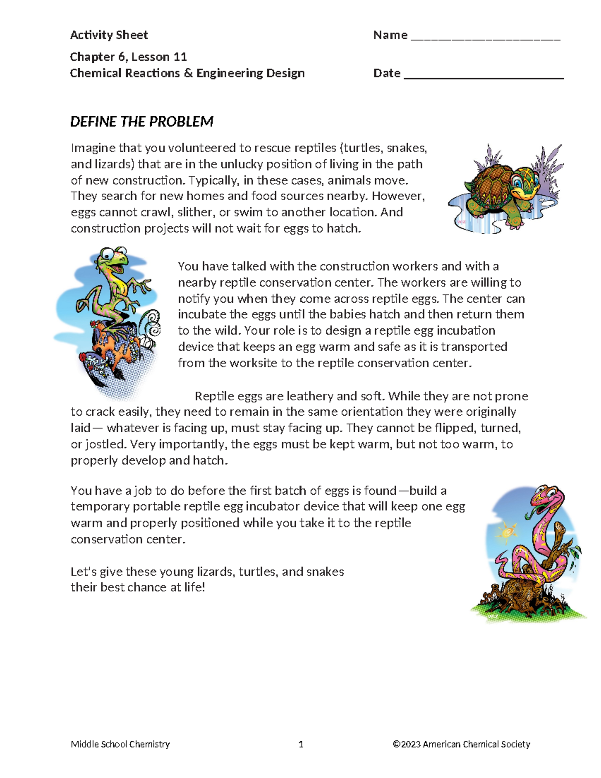 Ch6 l11 activity sheet - Good - Activity Sheet Name ...