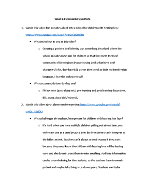 Writing Assignment Week 10 - Stages of the aural rehabilitation process ...