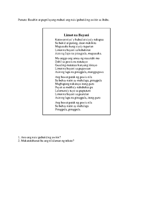 Math 10 Q4 Module 4 - 10 MATHEMATICS Quarter 4 – Module 4 Solving Problems Involving Measures of ...