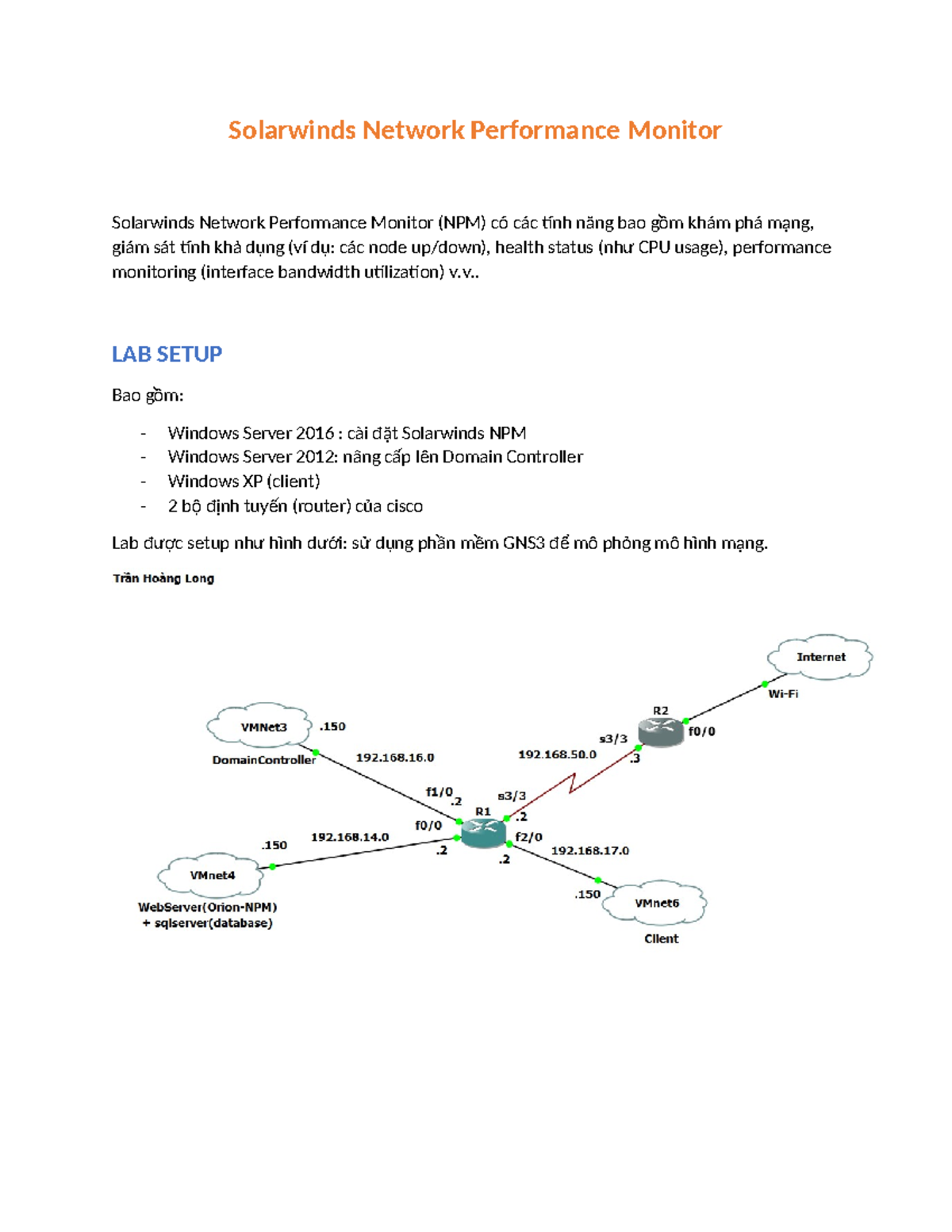 Solarwinds npm - Solarwinds Network Performance Monitor Solarwinds Network Performance Monitor ...