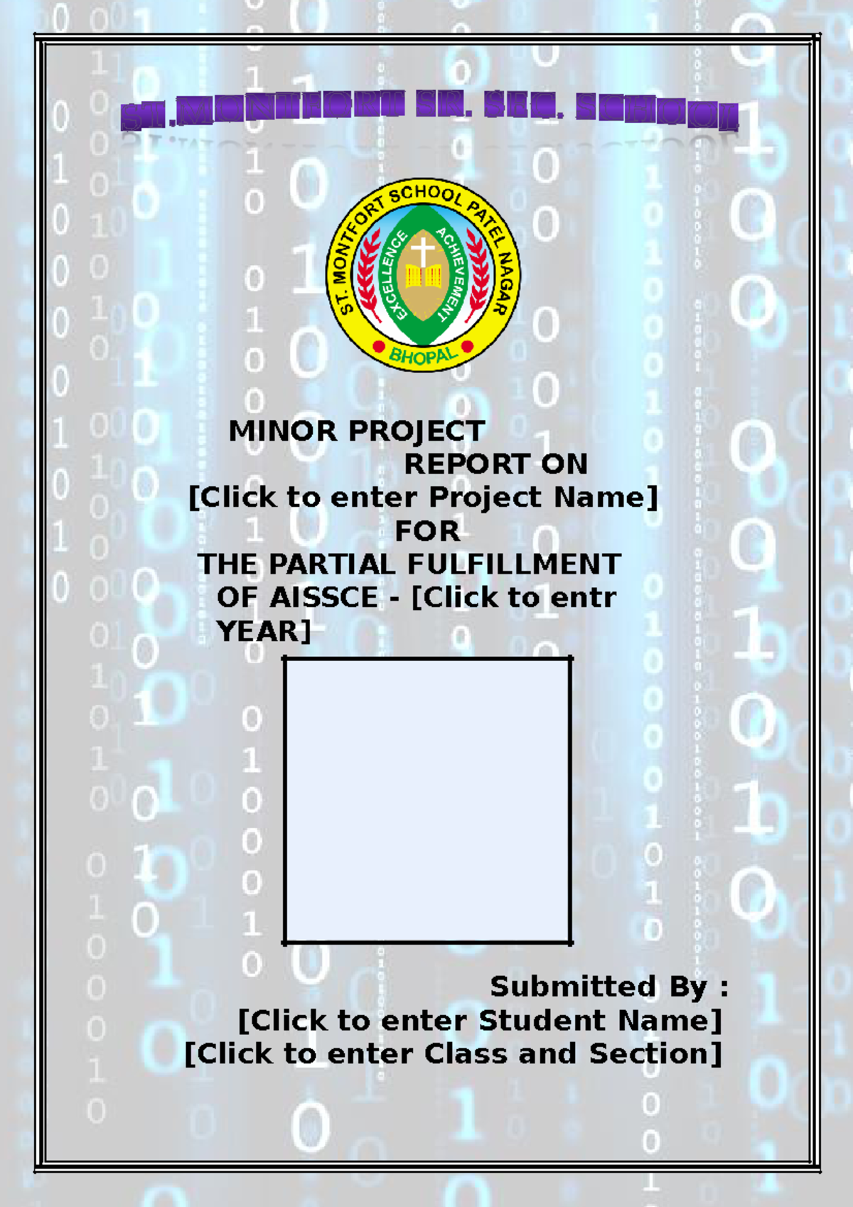 Pdf-to-word - .fz - MINOR PROJECT REPORT ON [Click to enter Project ...