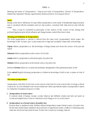 Jurisprudance kslu Notes - AUSTIN LAW THEORY, IMPERATIVE THEORY OF LAW ...