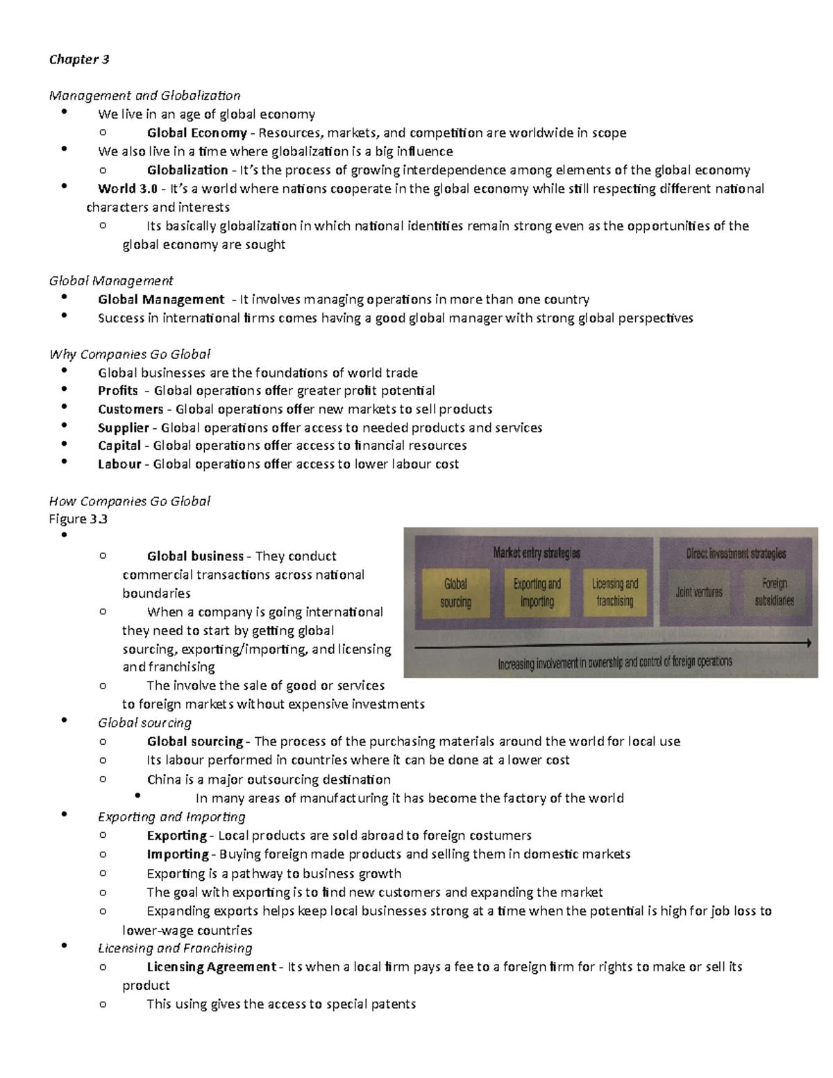 Chapter 3 - Summary Management Foundations and Applications 2nd Edition - Chapter 3 Management ...