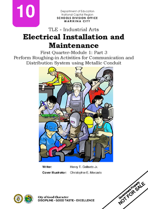 TLE EIM 9 Q1 M9 - TLE - MAINTENANCE Technology and Livelihood Education 9 Electrical ...