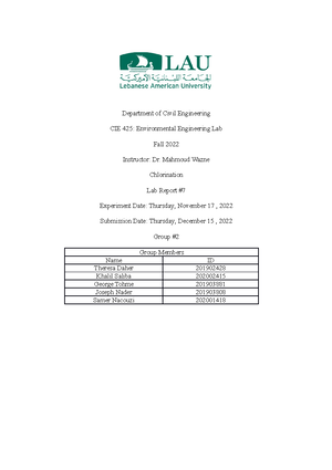 CIE321 Experiment 4 lab report - CIE Lab Week 5 Experiment 4 Bernoulli ...