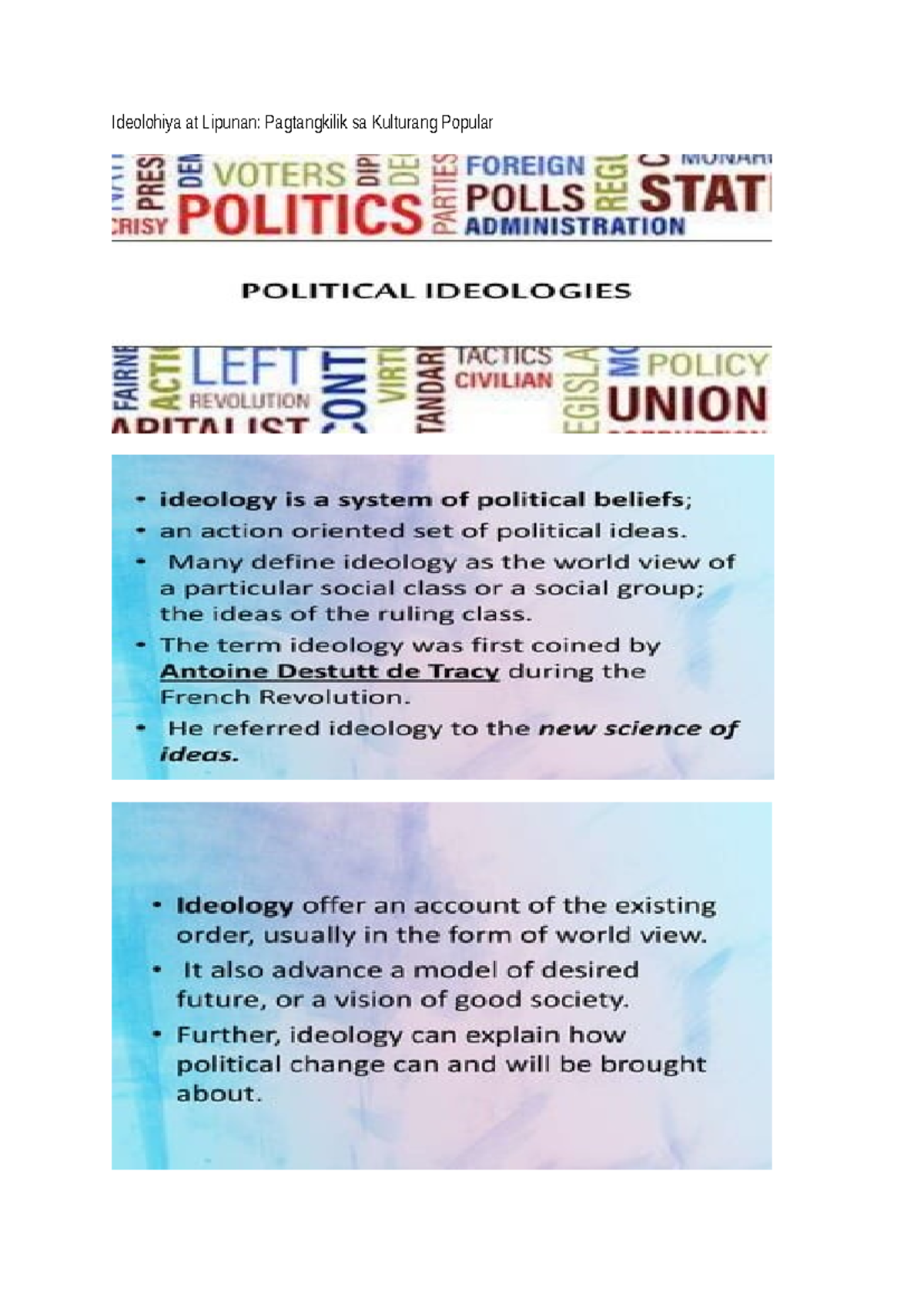 Chapter 4 Ideolohiya at Lipunan - Ethics - Ideolohiya at Lipunan ...