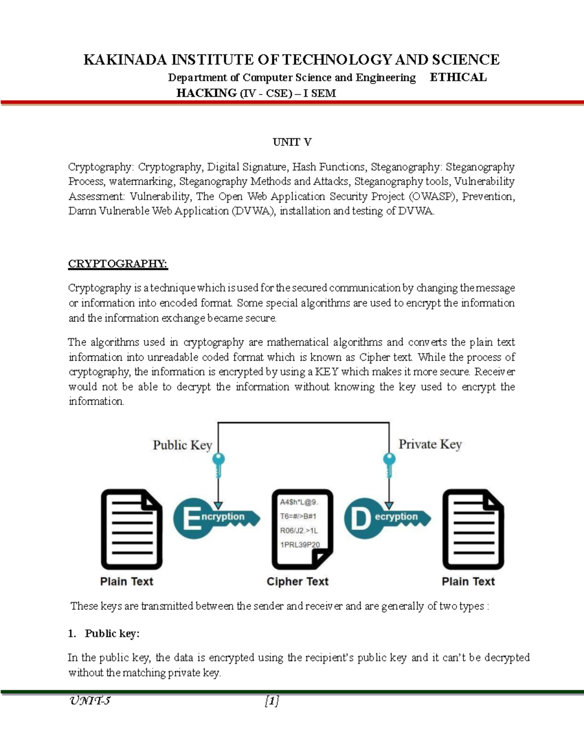 Ethical Hacking UNIT-5 - KAKINADA INSTITUTE OF TECHNOLOGY AND SCIENCE ...