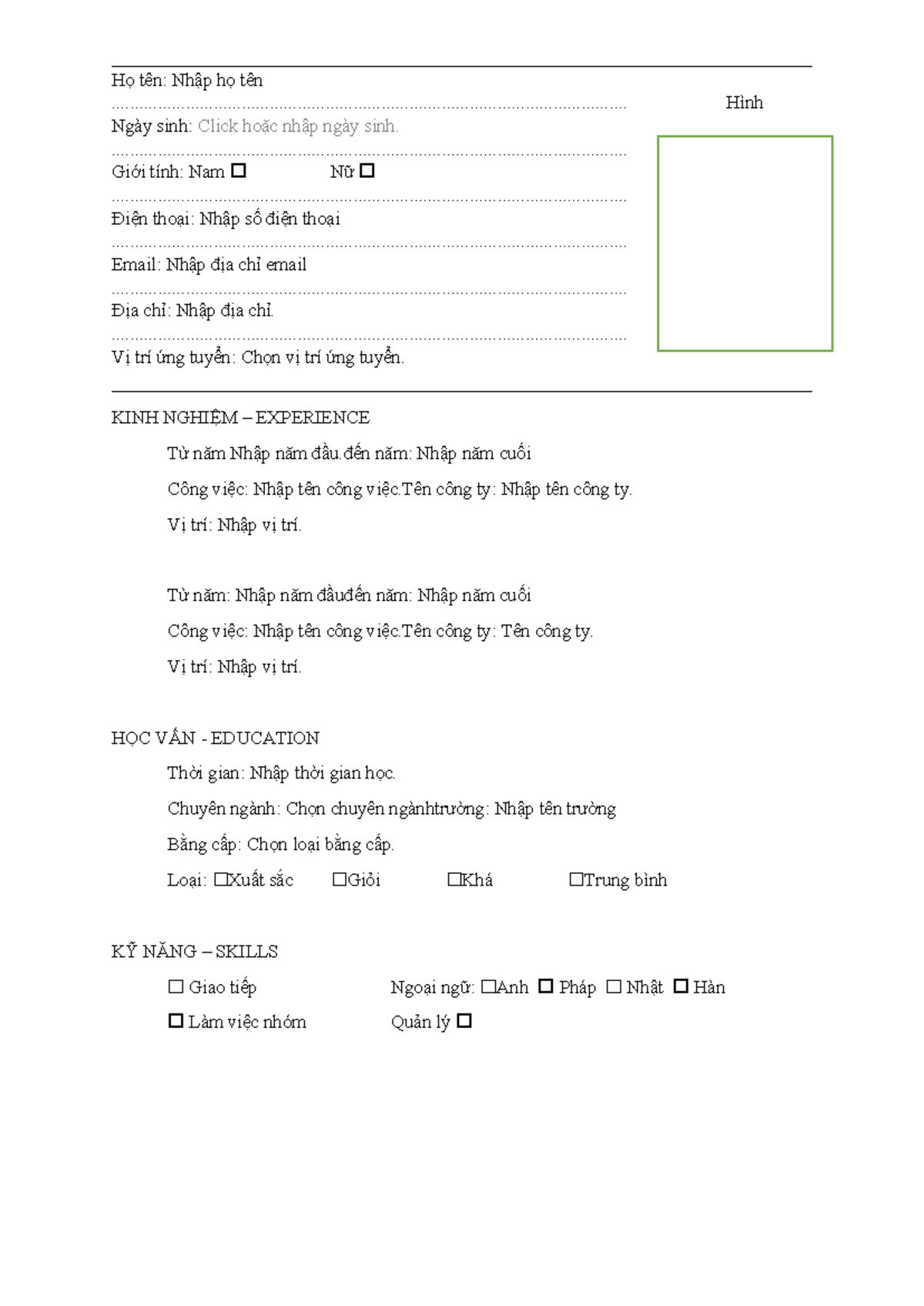 BTH số 4 tin - daccd - Họ tên: Nhập họ tên - Studocu