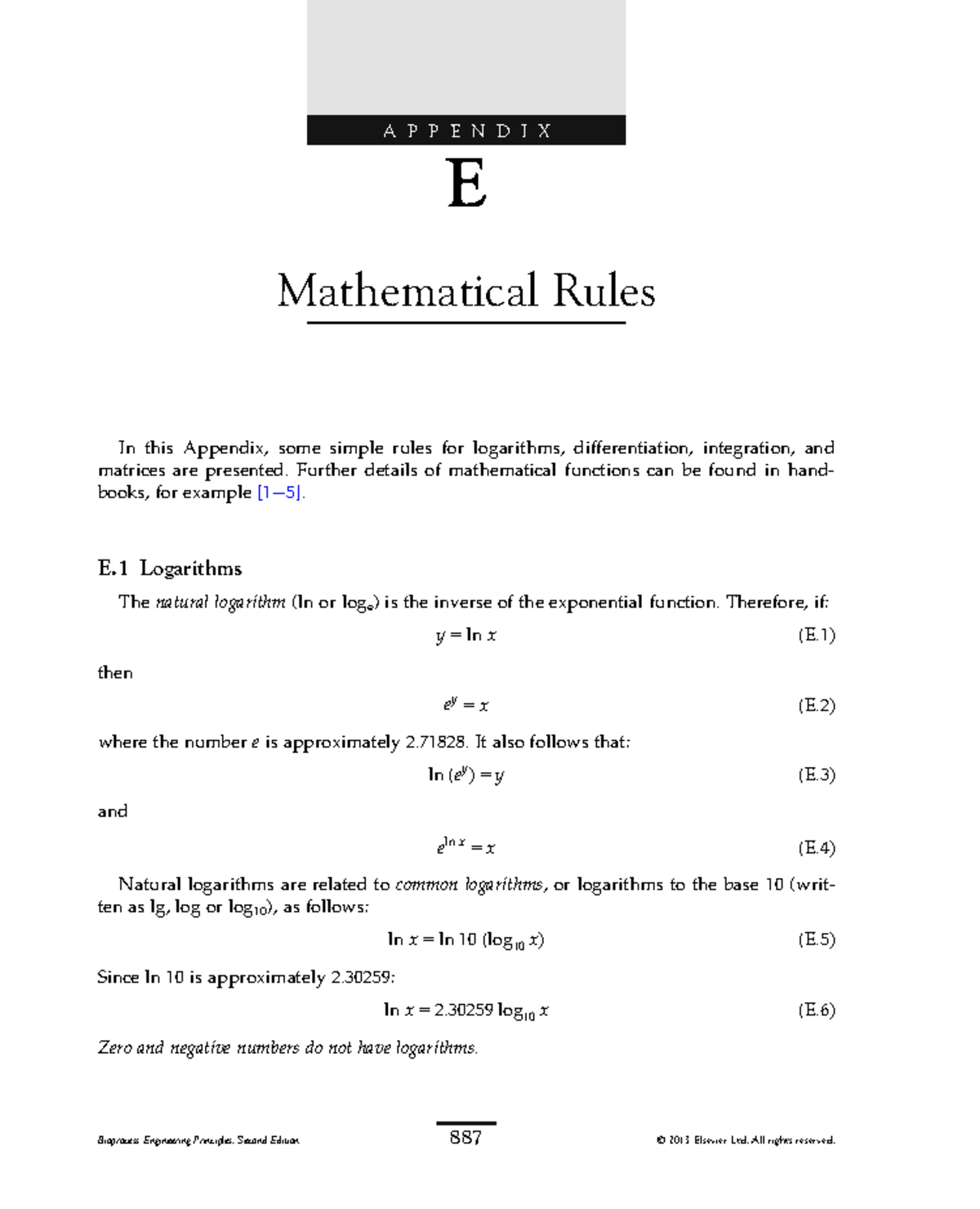 Appendix-E-Mathematical-Rules 2013 Bioprocess-Engineering-Principles ...