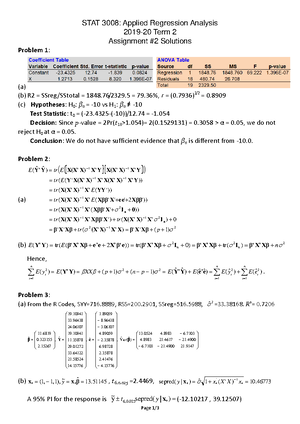 Assignment 3 - , April 26 , 202 4 Question 1 Suppose that we want to fit the no-intercept model ...