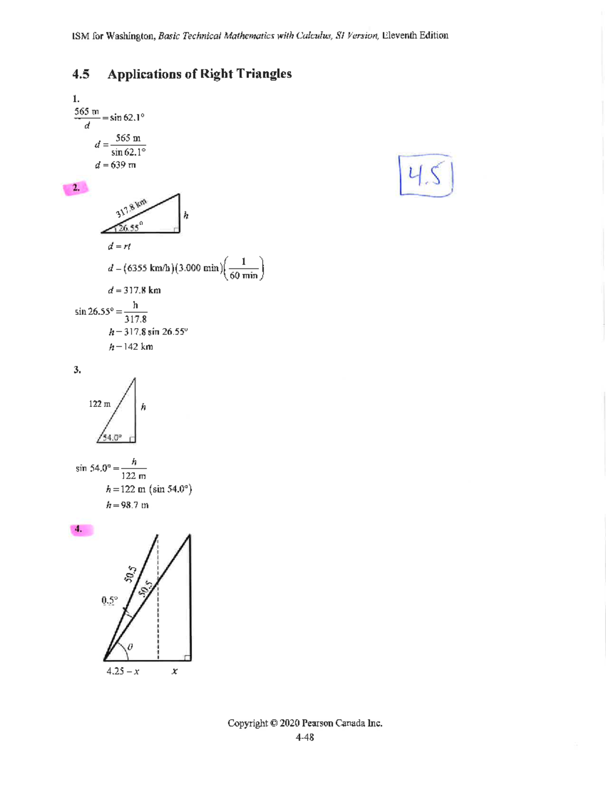 Chapter 4.5 Solutions - MATH 1008 - Studocu