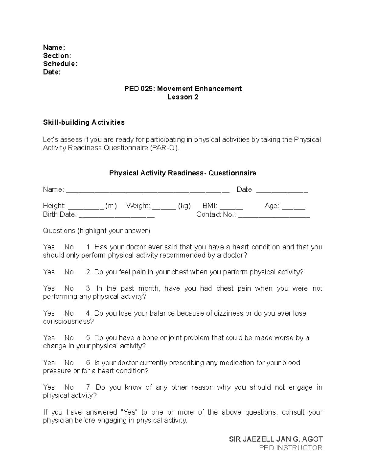 Lesson 2 - Activity 1 - This will serve as notes to students who needs ...