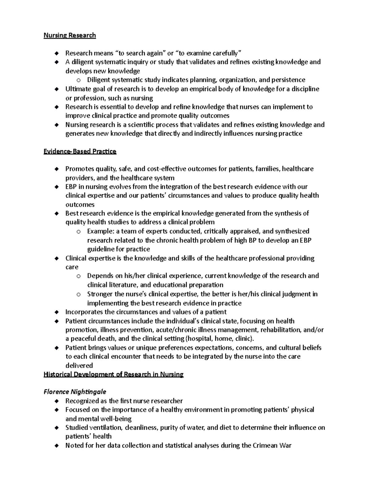 Chapter 1 - Introduction to Nursing Research - Nursing Research ...