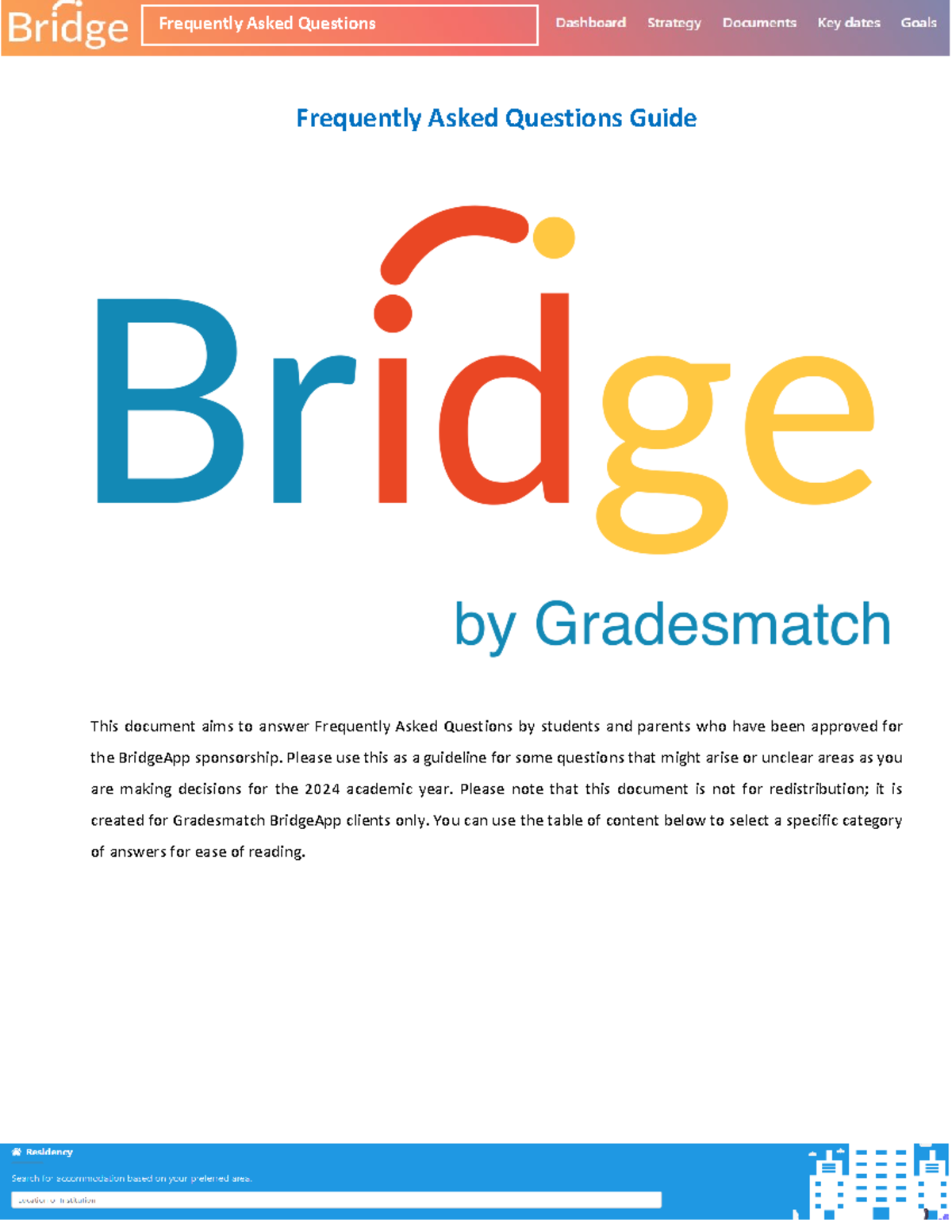 Bridge App Sponsored FAQ 2024 - Frequently Asked Questions Guide This ...