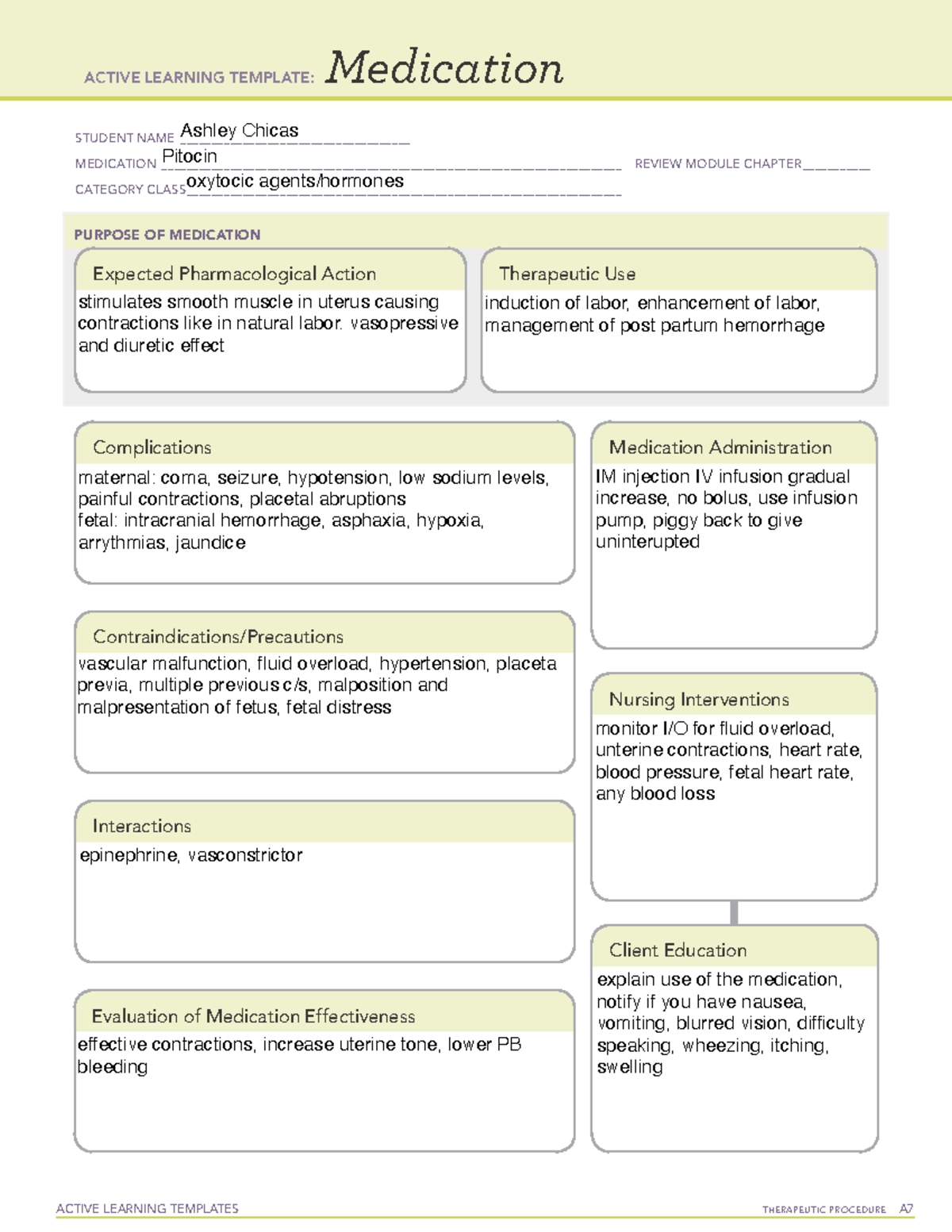 Active Learning Template medication-2 - ACTIVE LEARNING TEMPLATES ...