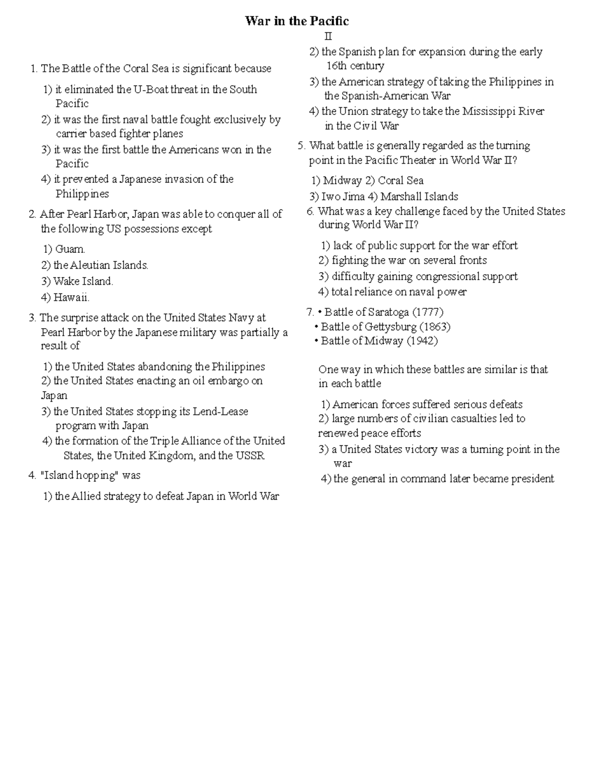 L30 RRQ Pacific War - histo - War in the Pacific The Battle of the ...