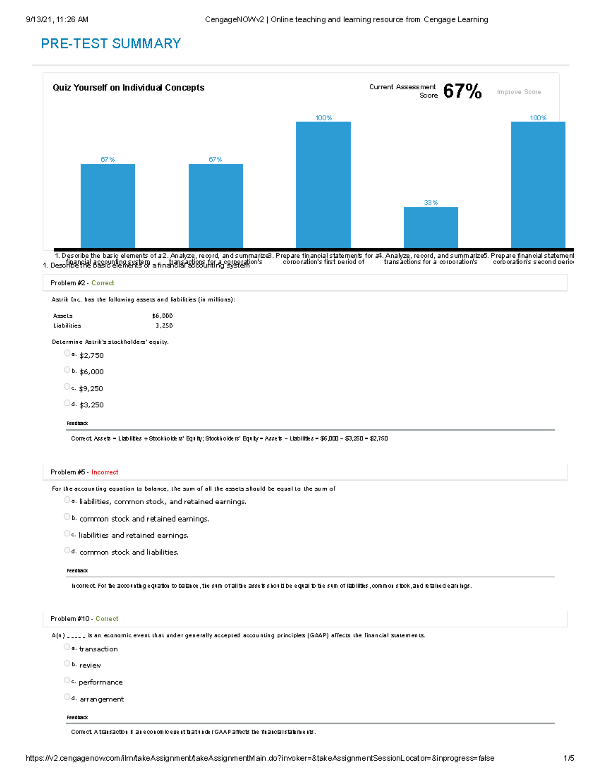 PRE-TEST - Exam questions - Quiz Yourself on Individual Concepts ...