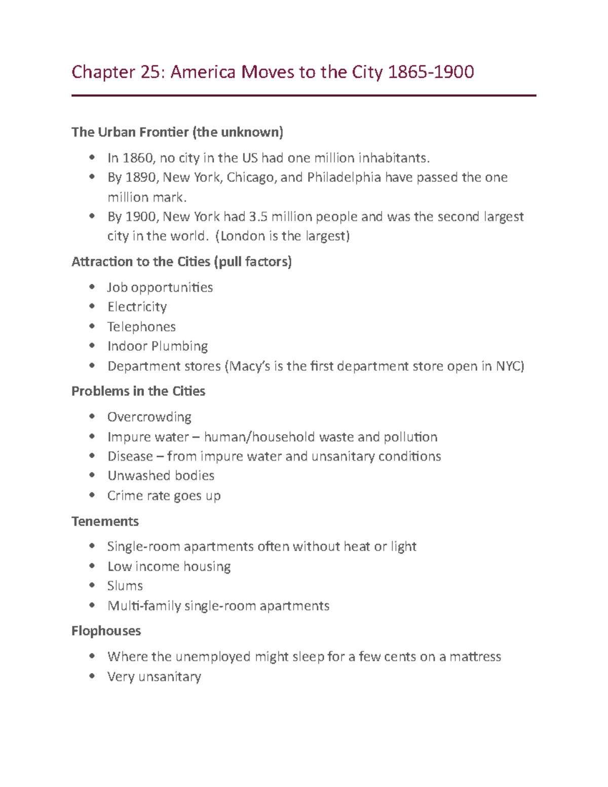 DC History Chapter 25 - Lecture notes 25 - Chapter 25: America Moves to ...
