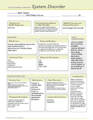ALT Celebral palsy - ati - ACTIVE LEARNING TEMPLATES System Disorder ...