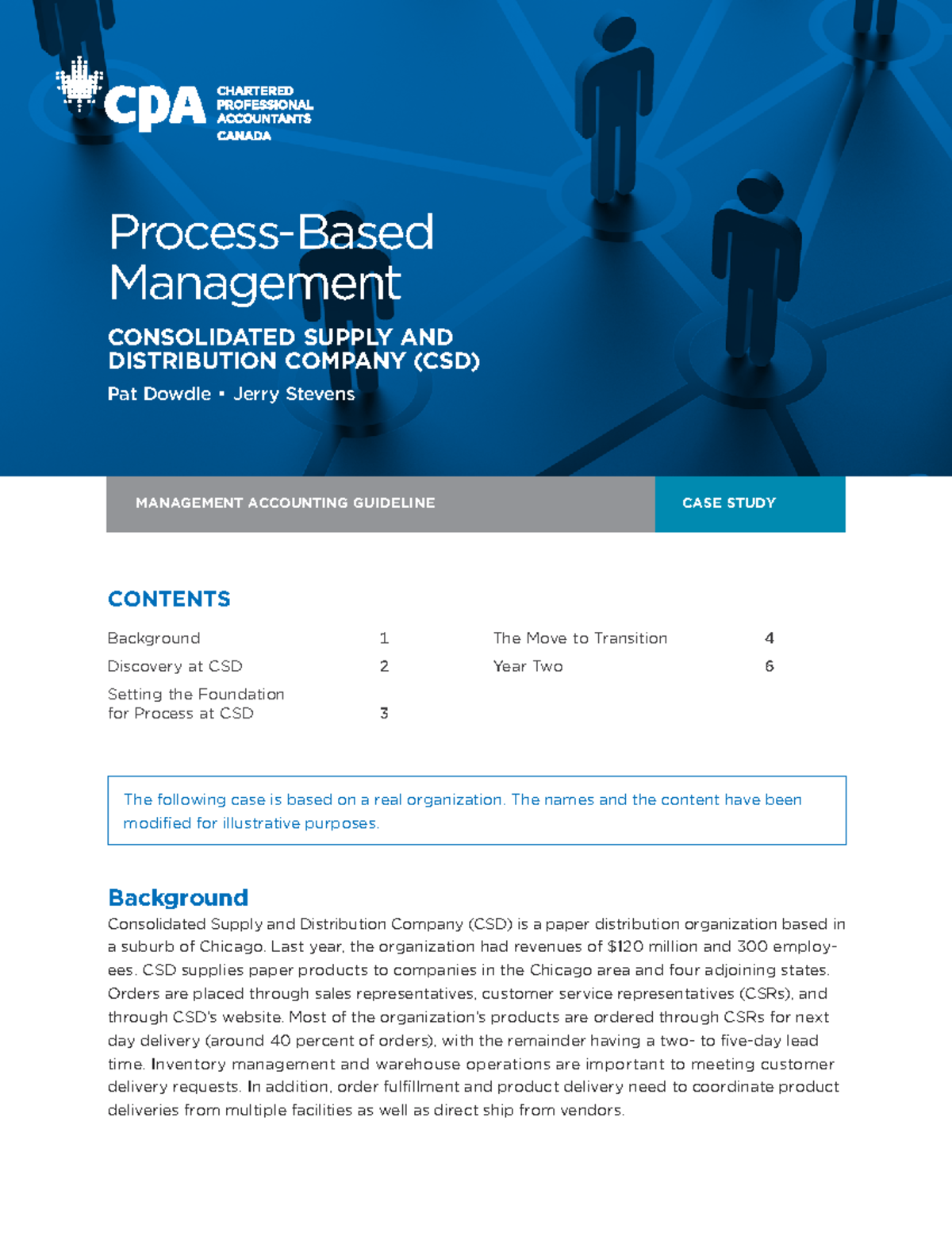 00324 RG Process based Management Case Study 2 CSD May 2018 - Process ...