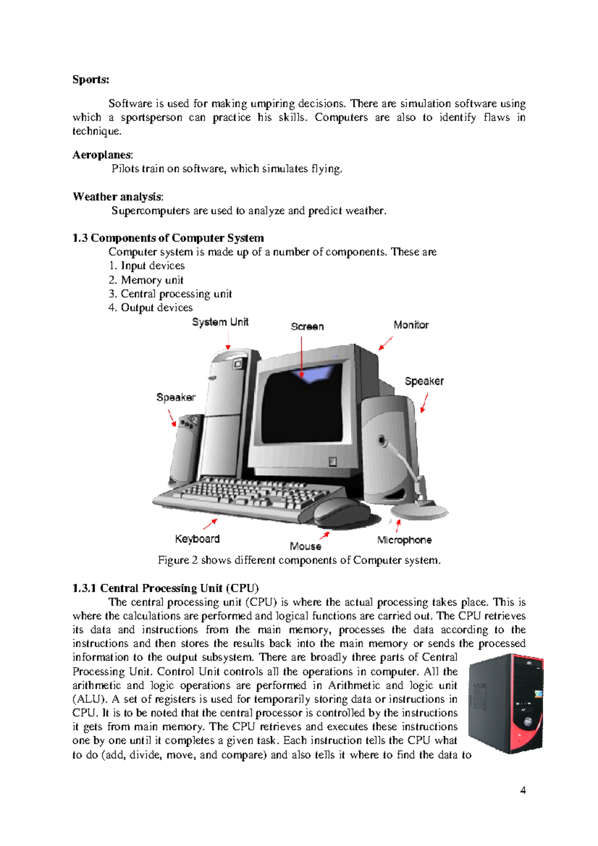 Basic Computer Course Part-2 - Sports: Software is used for making ...