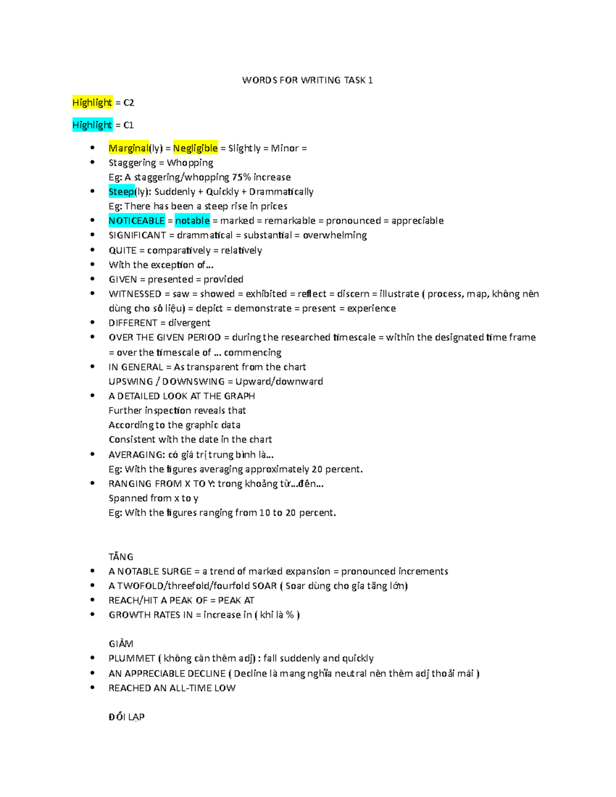 Words FOR Writing TASK 1 WORDS FOR WRITING TASK 1 Highlight C words-for-writing-task-1-words-for-writing-task-1-highlight-c
