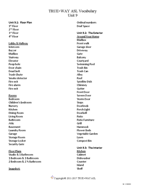 Unit 8 Vocabulary List - TRUE+WAY ASL Vocabulary Unit 8 Unit 8: People Life Stages Birth/Born ...