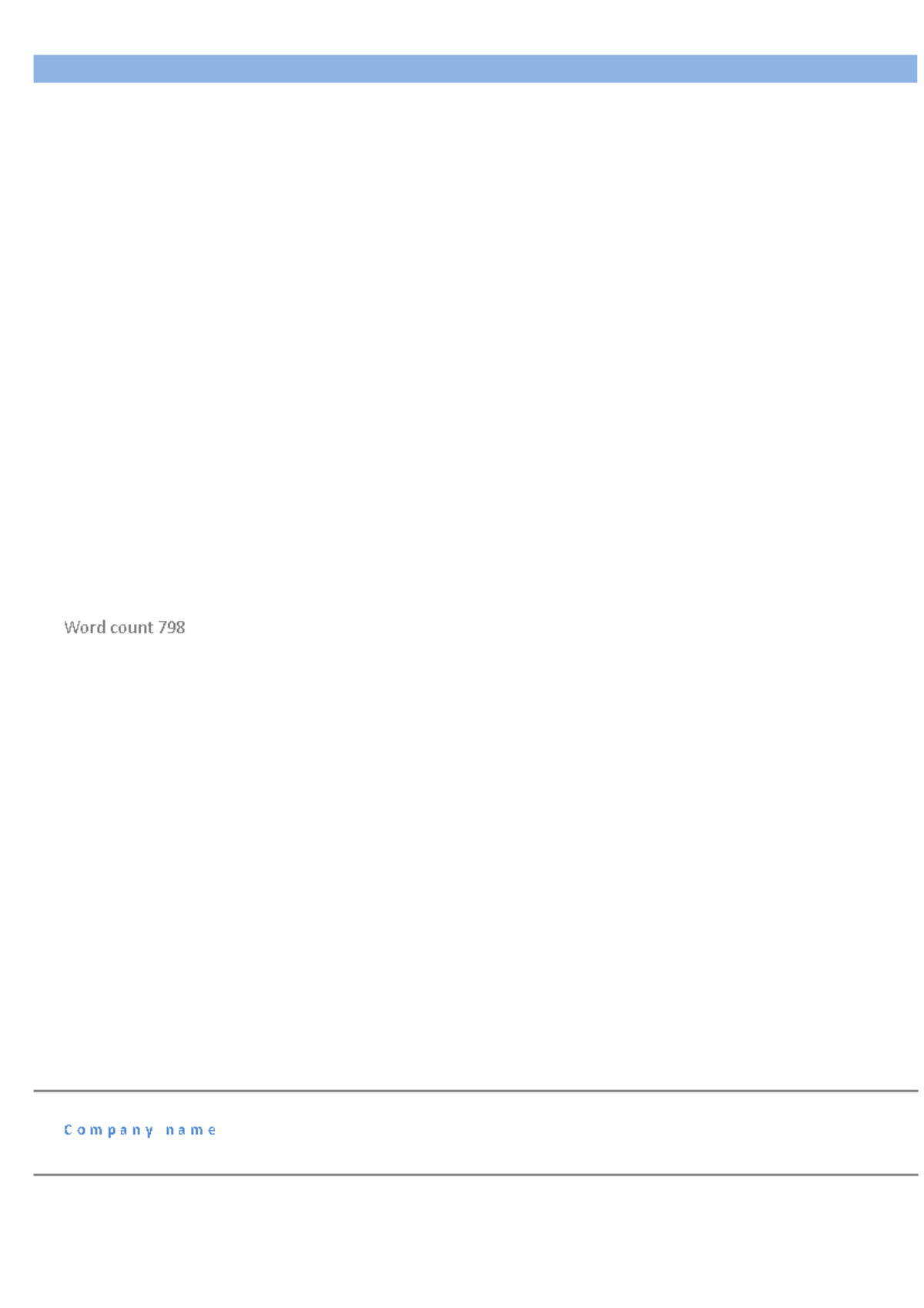 ADM coursework report final - 08 C o m p a n y n a m e Word count 798 ...