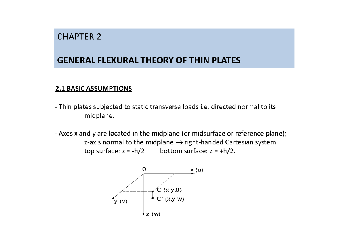 Slabs Powerpoint Chapter 2 2016 - CHAPTER 2 GENERAL FLEXURAL THEORY OF ...