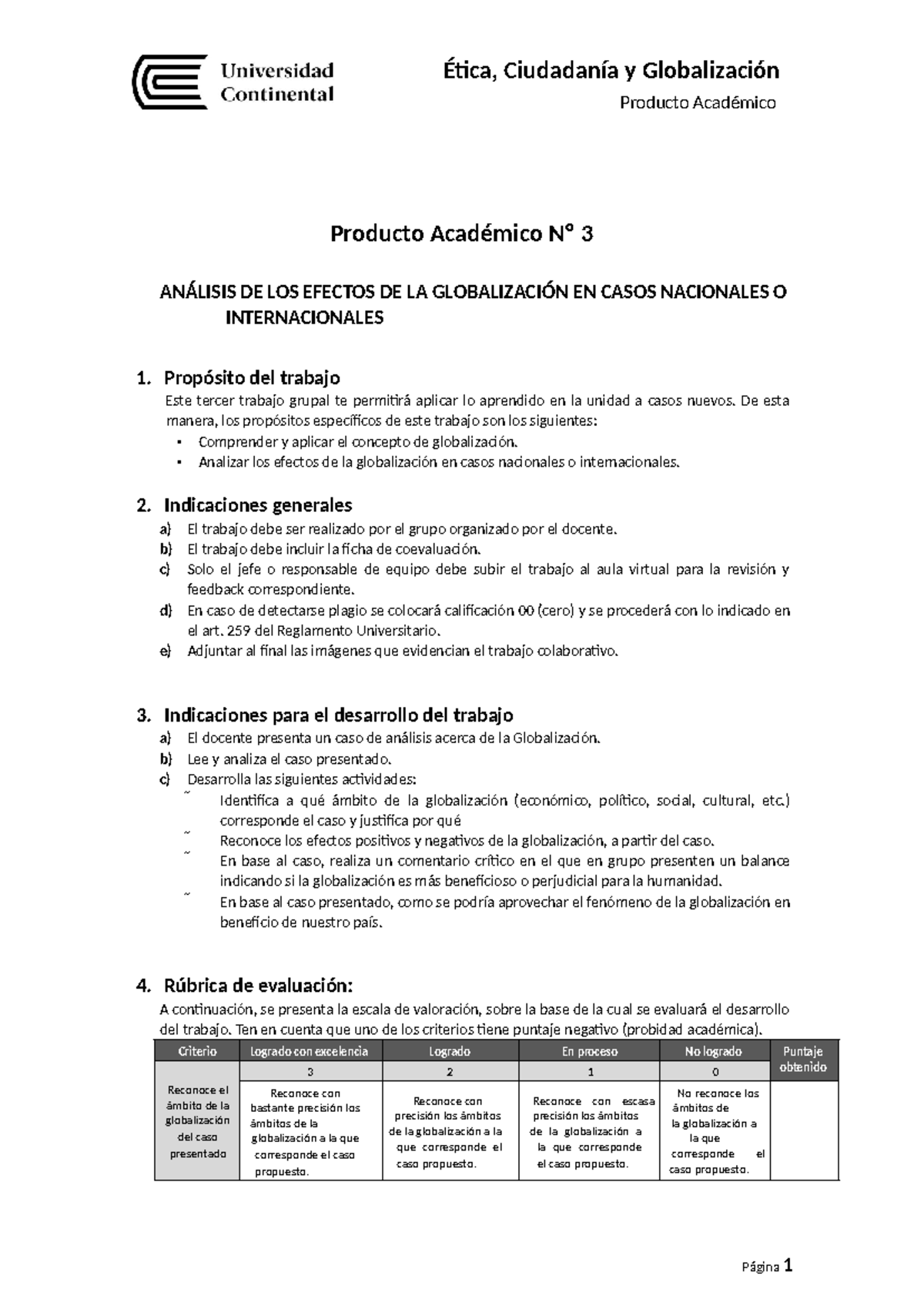 Prodcuto Acdémico-N°3 - Grupo 7 -NRC 14795- Ética, Ciudadanía Y Globalización - Producto ...