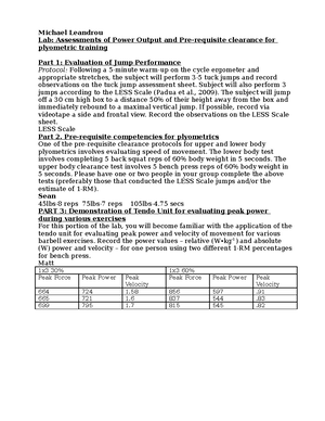 Lab - YMCA Bike Test (1) - Copy - Lab: Assessing cardiorespiratory ...