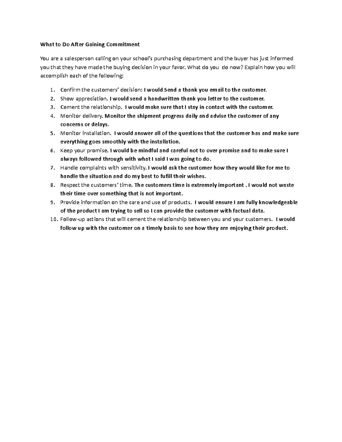 UTF-8''Pro Selling Week 10 - What to Do After Gaining Commitment You ...