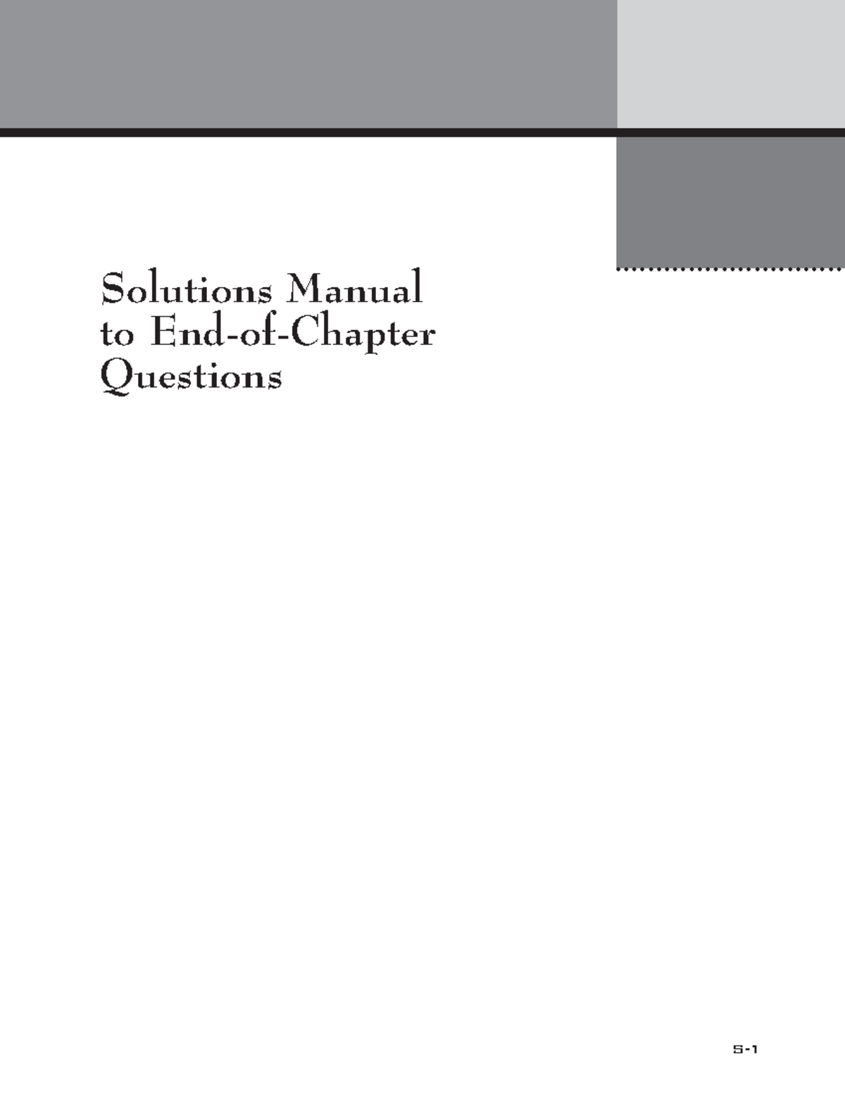 Feenstra essentials 3e sm chap01 - S- Solutions Manual to End-of-Chapter Questions S-4 Solutions ...