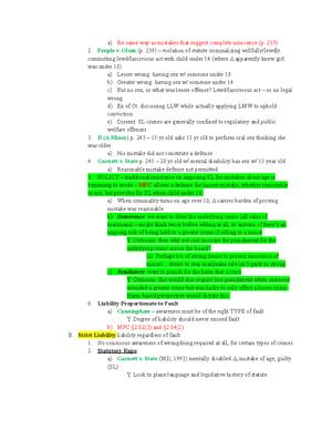 Criminal Law Notes - Violations of state and federal criminal codes can ...