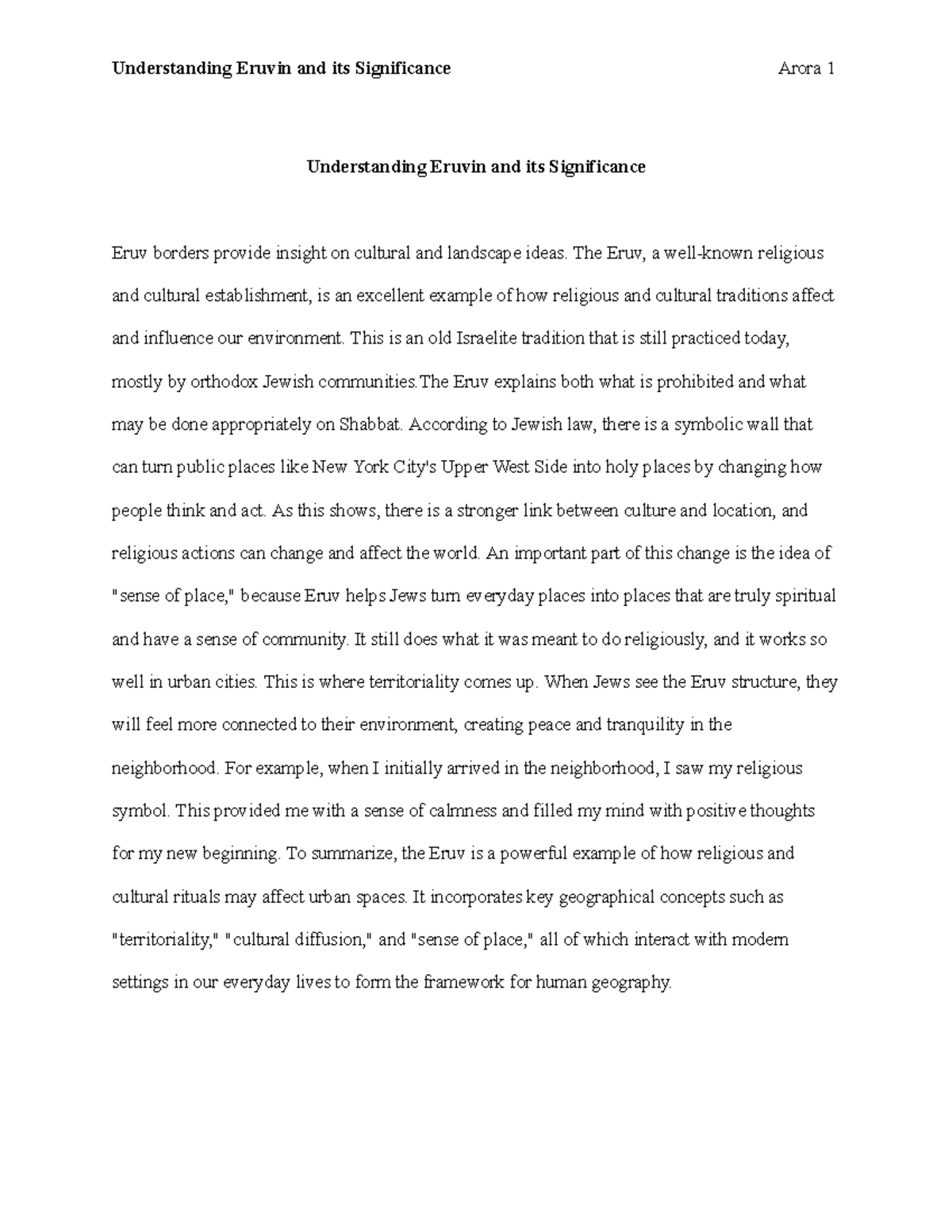 Understanding Eruvin and its Significance - The Eruv, a well-known ...
