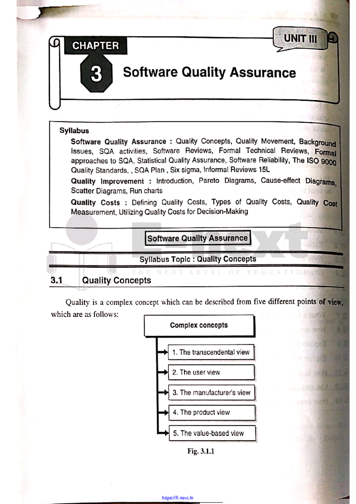 Unit-3 Software Quality Assurance (E-next - UNIT CHAPTER 3 Software ...