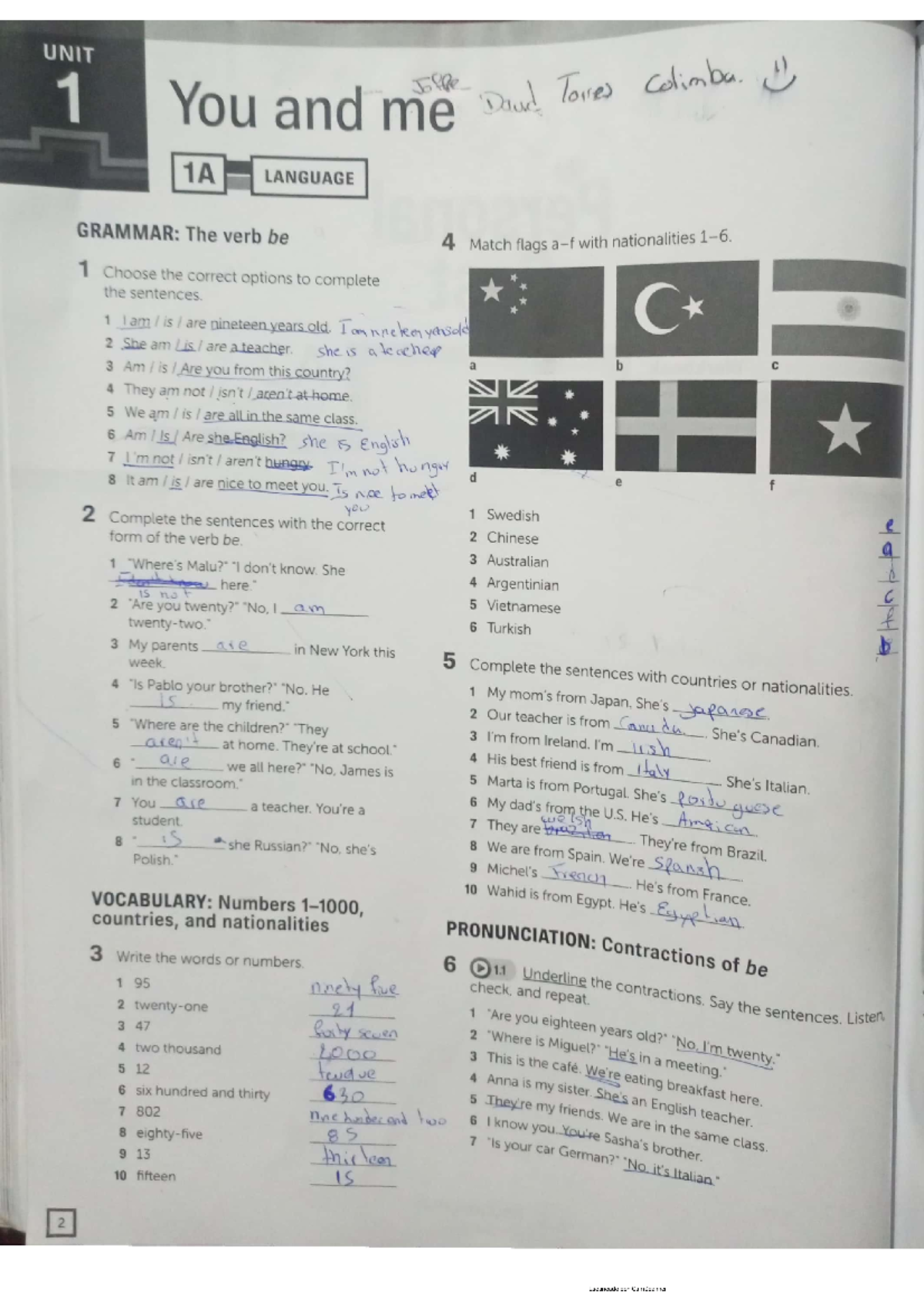 Workbook Richmond Unit1 - Ingles II - Studocu