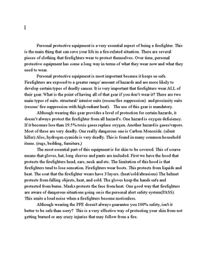 Fire science assignment 1 - Describe a traumatic fire and what caused ...