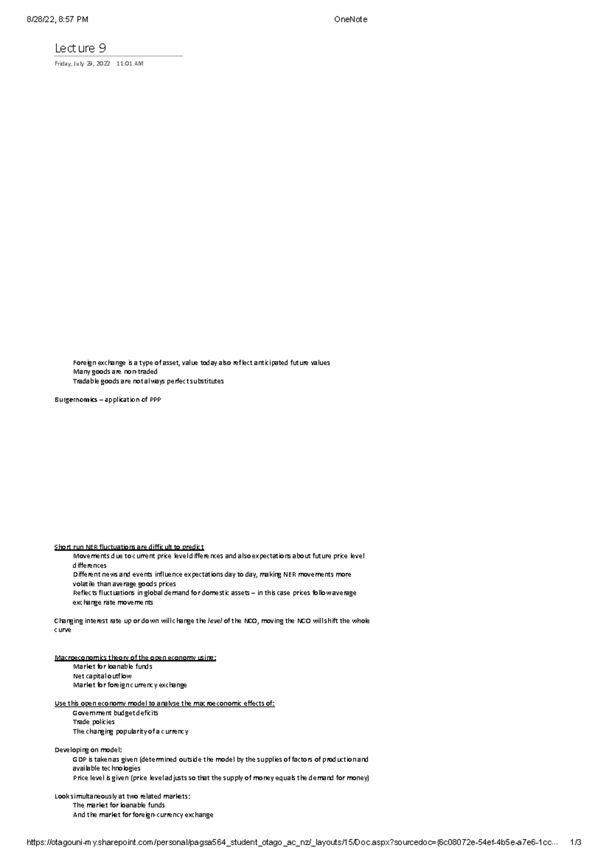 ECON112 Lecture - 8/28/22, 8:57 PM OneNote - Studocu