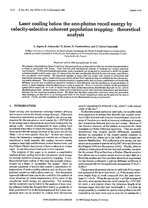 Laser cooling below the Doppler limit by polarization gradients ...