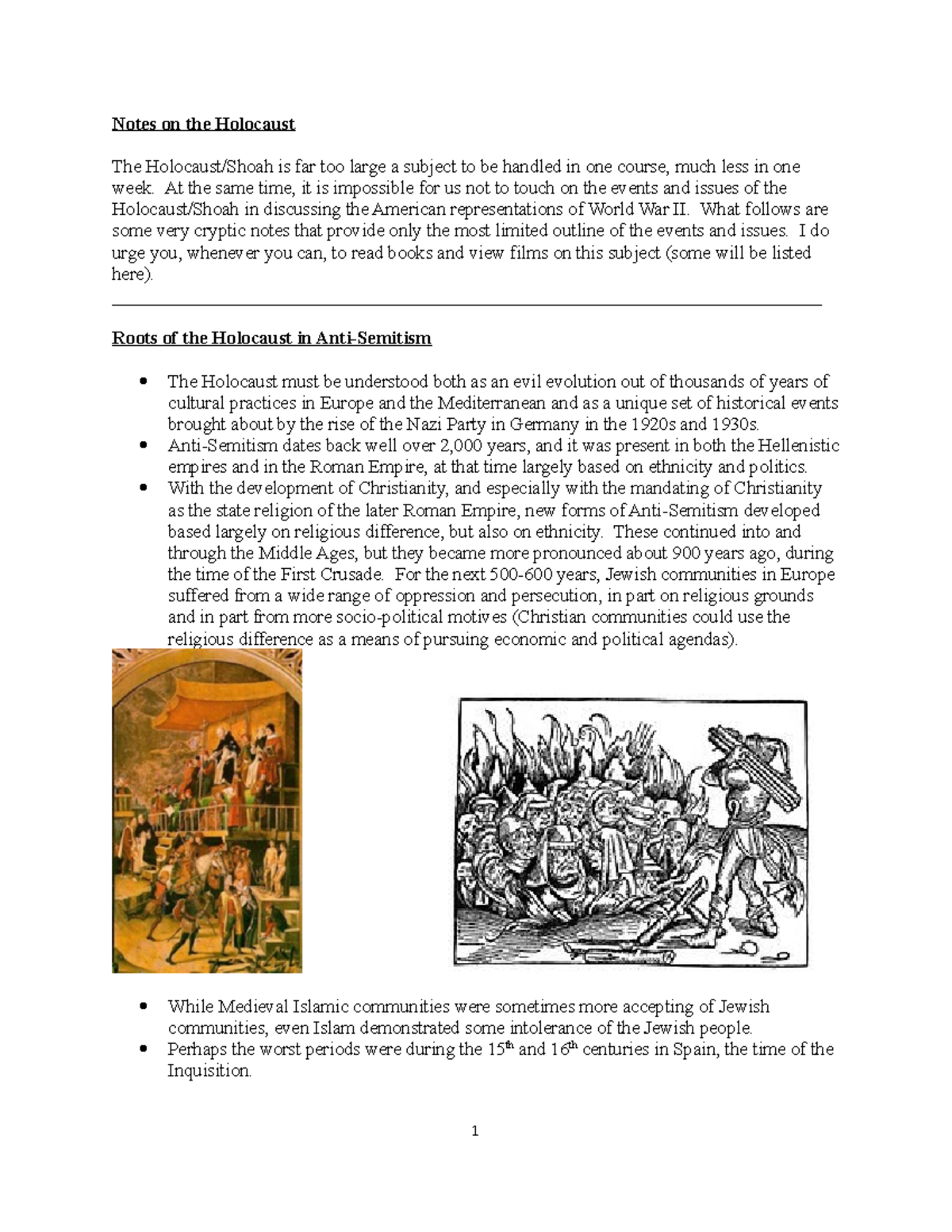 Notes on the Holocaust - At the same time, it is impossible for us not ...