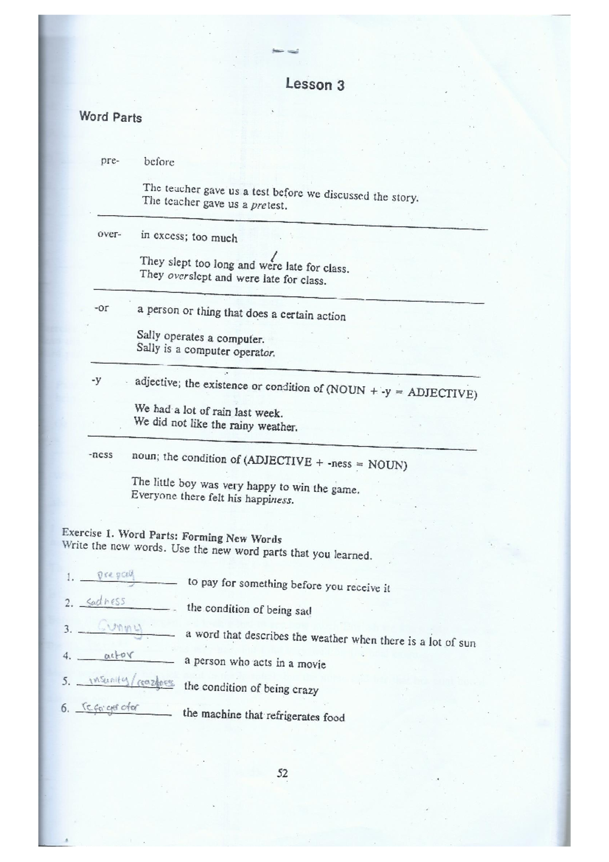 English 3 Ray - Lesson 3 Part 1 - Studocu