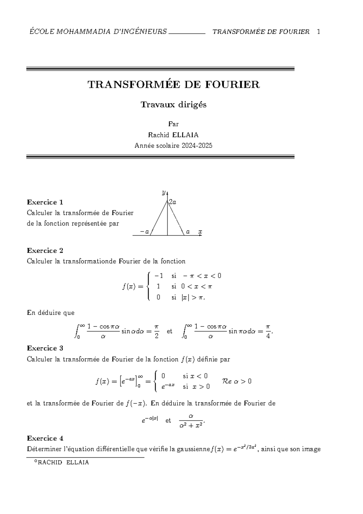 Fourier-TD - un TD pour exceller les series de fourier - TRANSFORM ́EE ...
