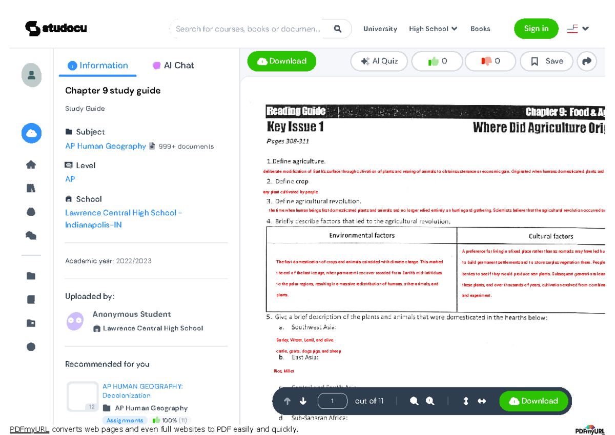 Www studocu com en-us document lawrence-central-high-school ap-human-geography chapter-9-study ...