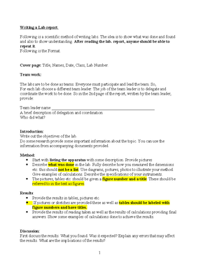Lab Izod Test - Tagged - Lab Report - Checklist for Lab writing ...