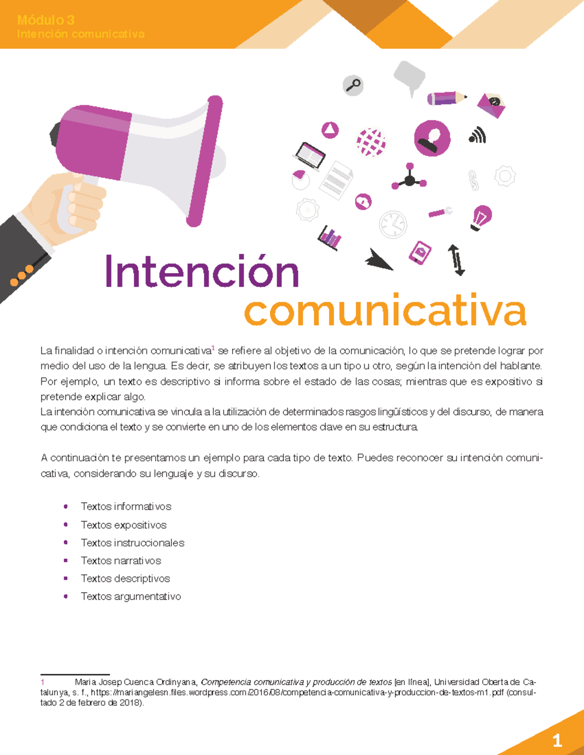 M03 S1 Intención comunicativa PDF - 3 comunicativa comunicativa La ...