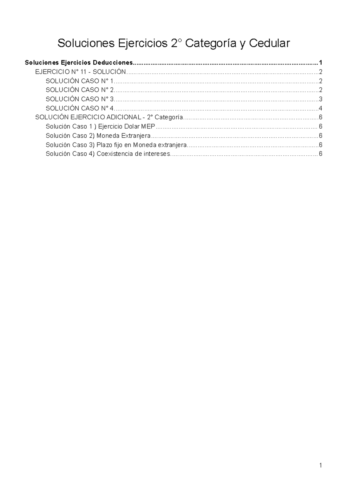 Soluciones-2-Categoria-y-Cedular_1.pdf - Soluciones Ejercicios 2° Categoría y Cedular EJERCICIO ...