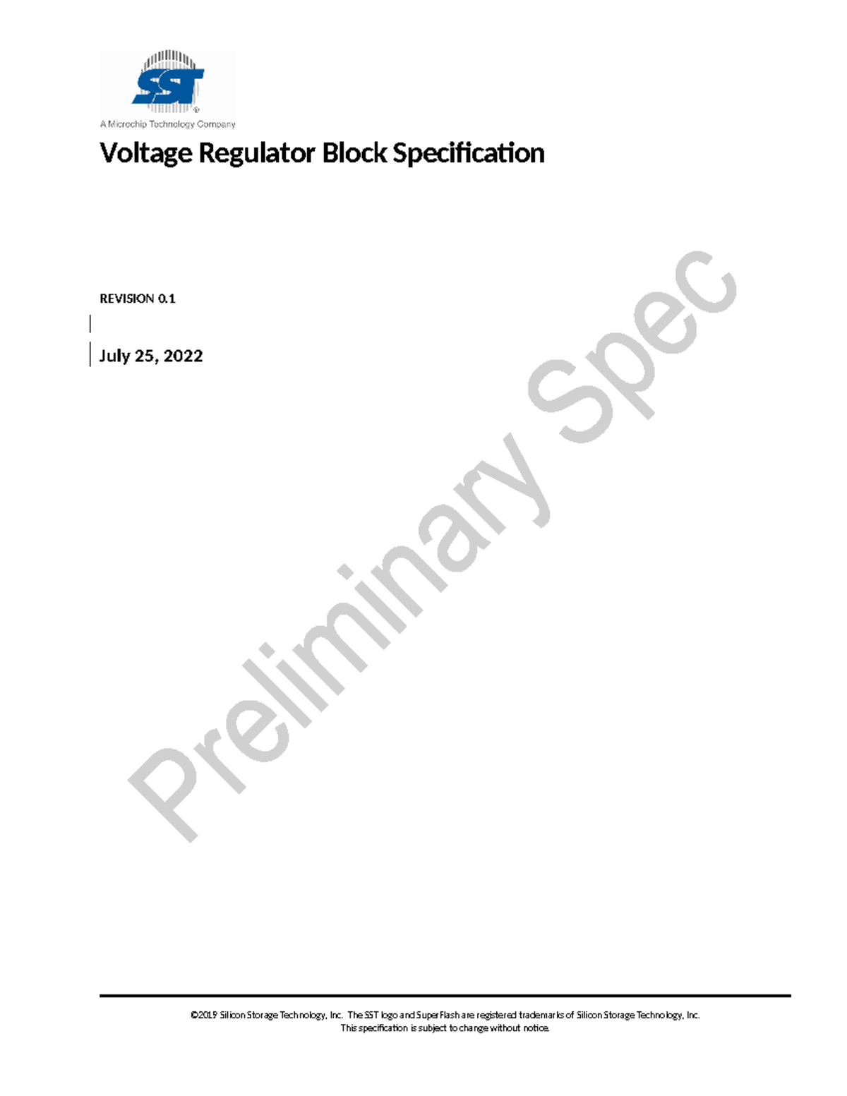 Ldo specification 08082022 - Voltage Regulator Block Specification ...