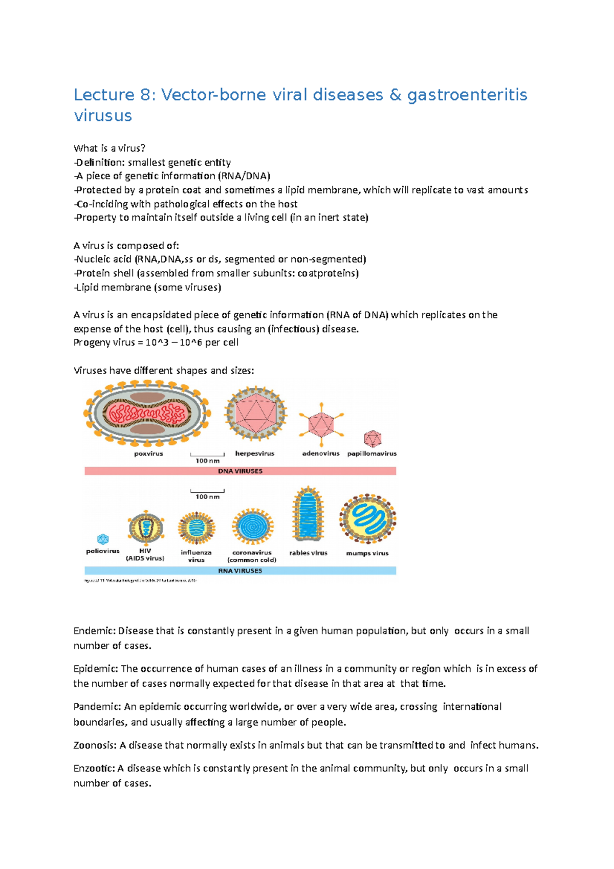 College-aantekeningen, College 8 | Basics of Infectious Diseases ...